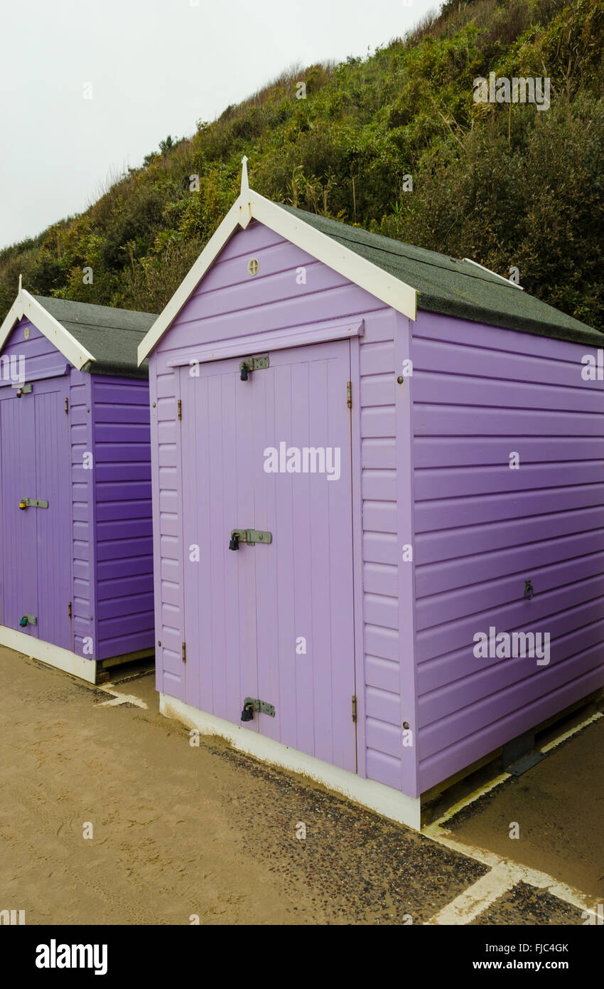 Colourful beach huts Stock Photo - Alamy
