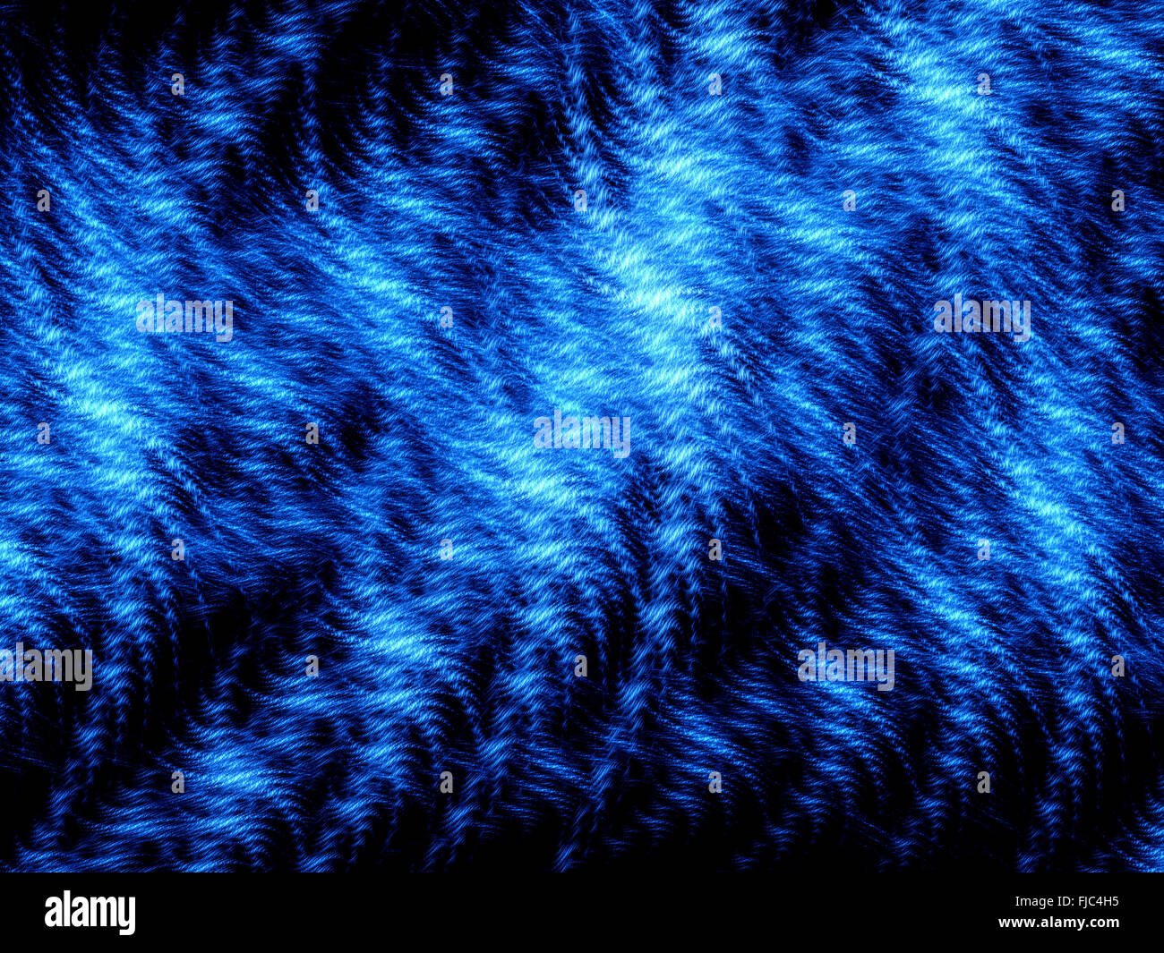 Blue plasma waves in space, computer generated abstract background ...