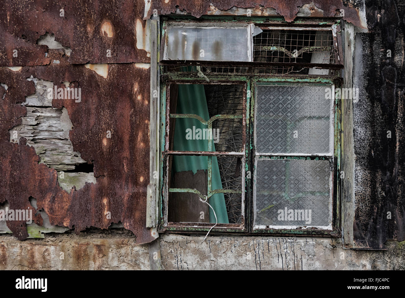 Ruin of a metal hut in Hong Kong, very common Stock Photo - Alamy