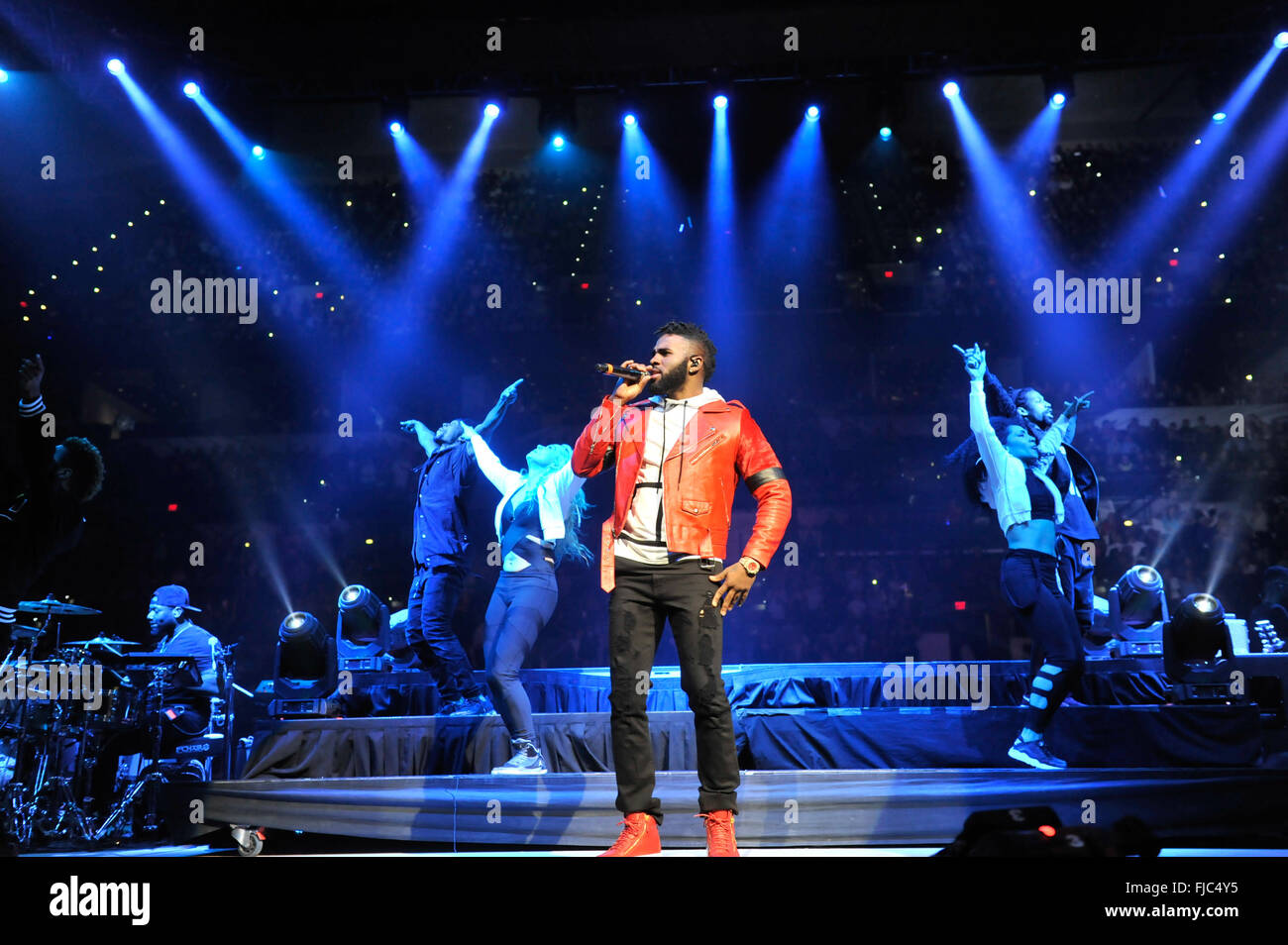 San Antonio, Texas, USA. 17th Feb, 2016. Entertainer JASON DERULO ...