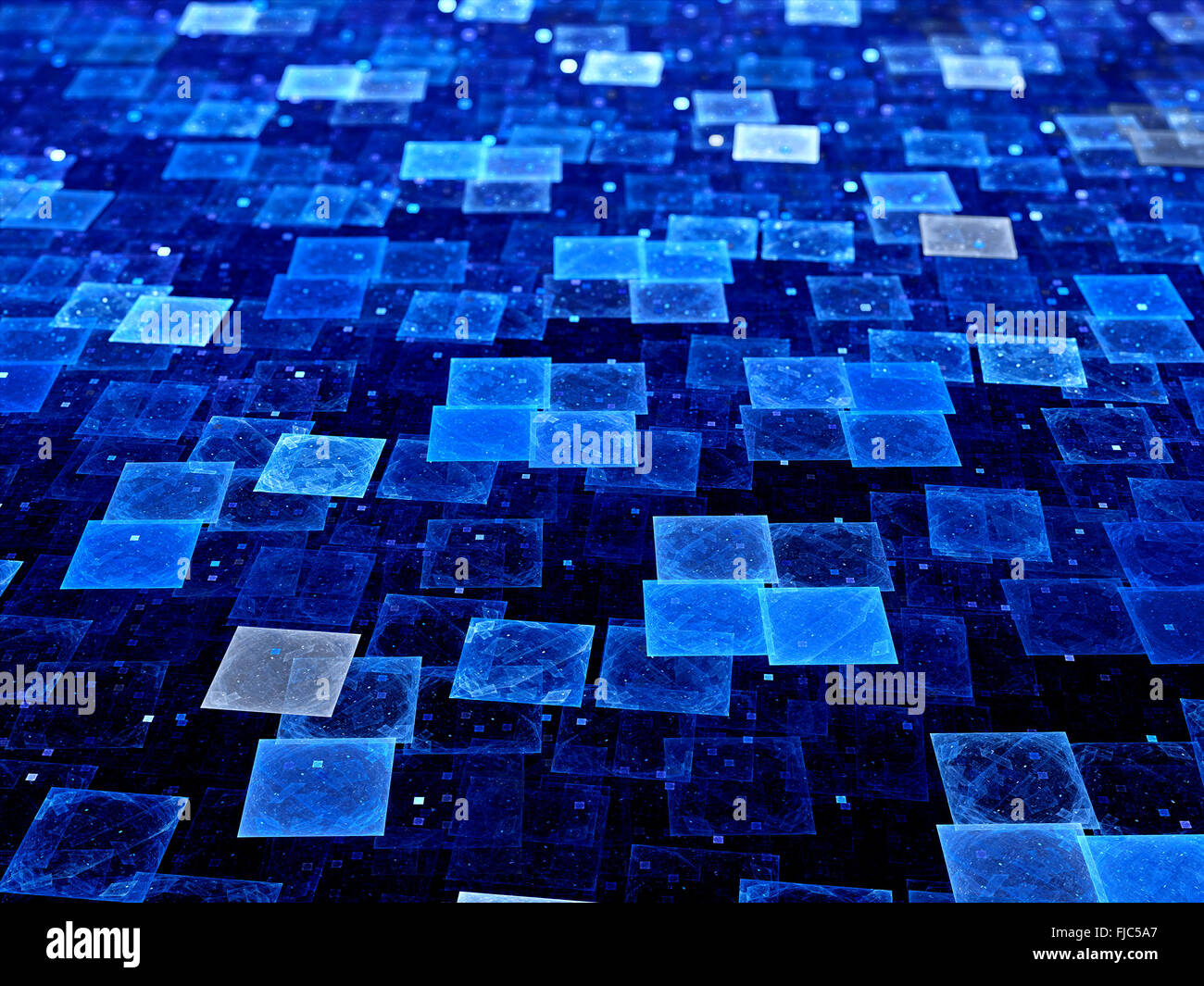 Glowing squares technology, computer generated abstract background ...