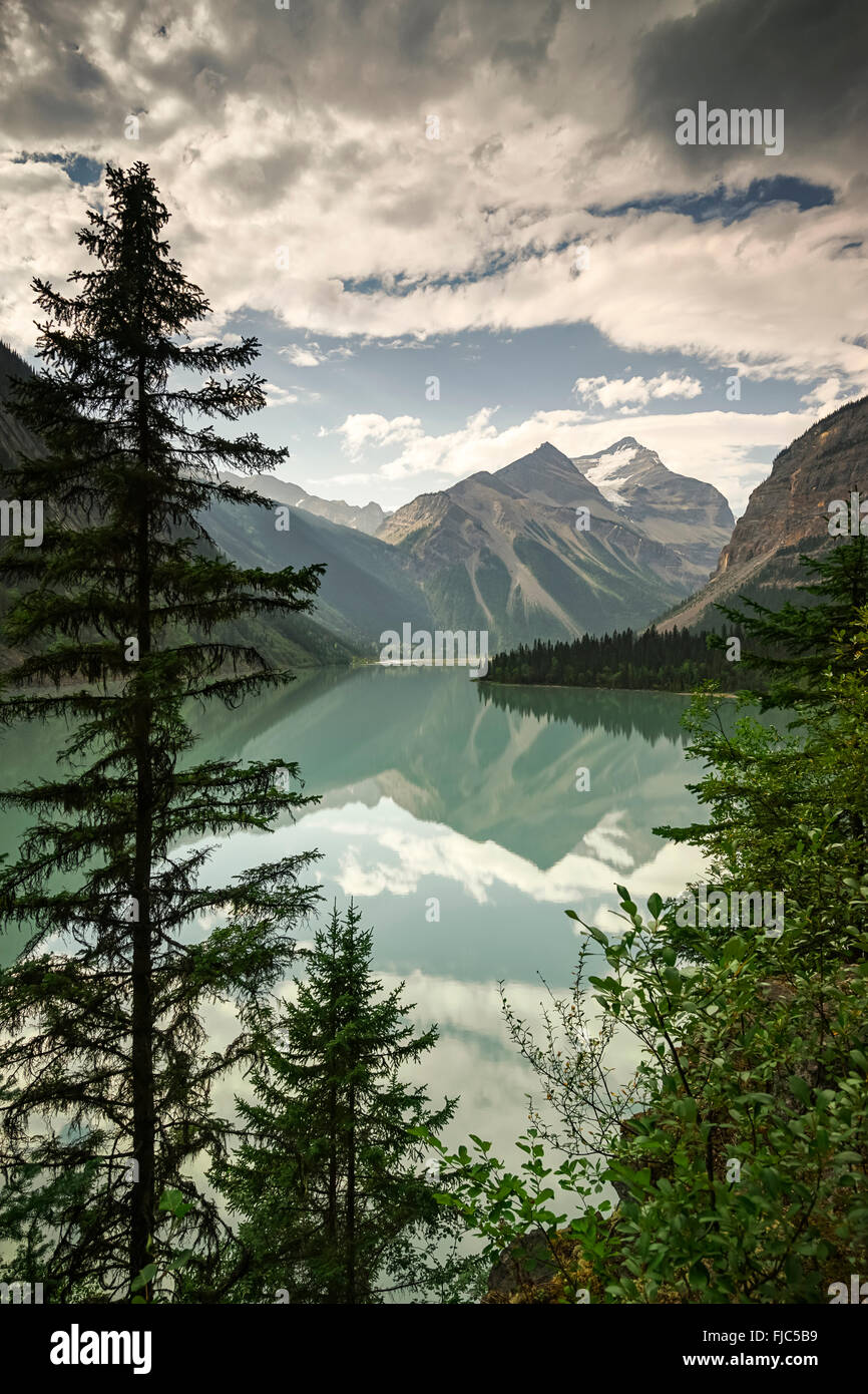 Kinney Lake in Mount Robson Provincial Park near Valemount, BC Stock ...