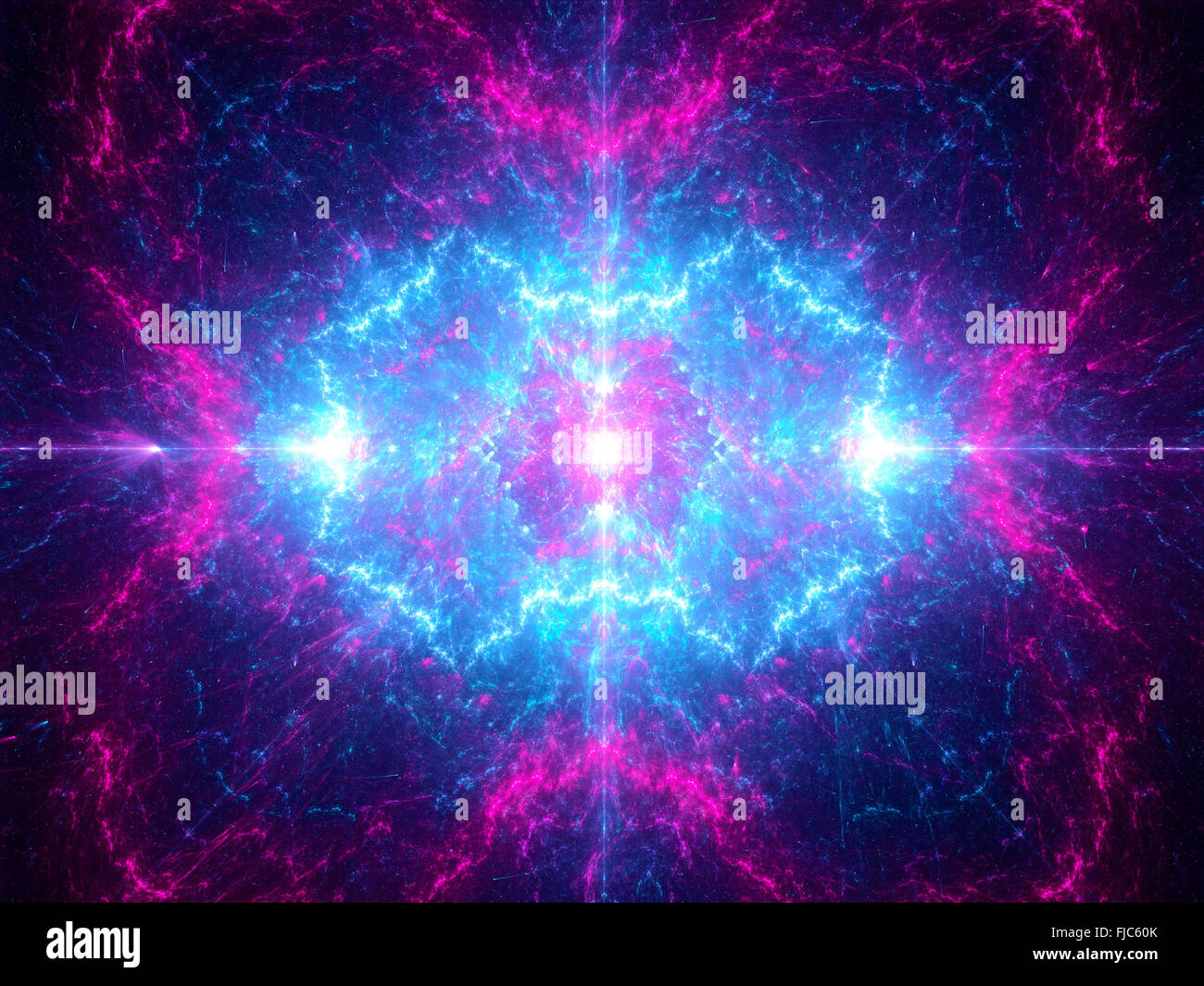 Galactic glowing heaven, computer generated abstract background Stock ...