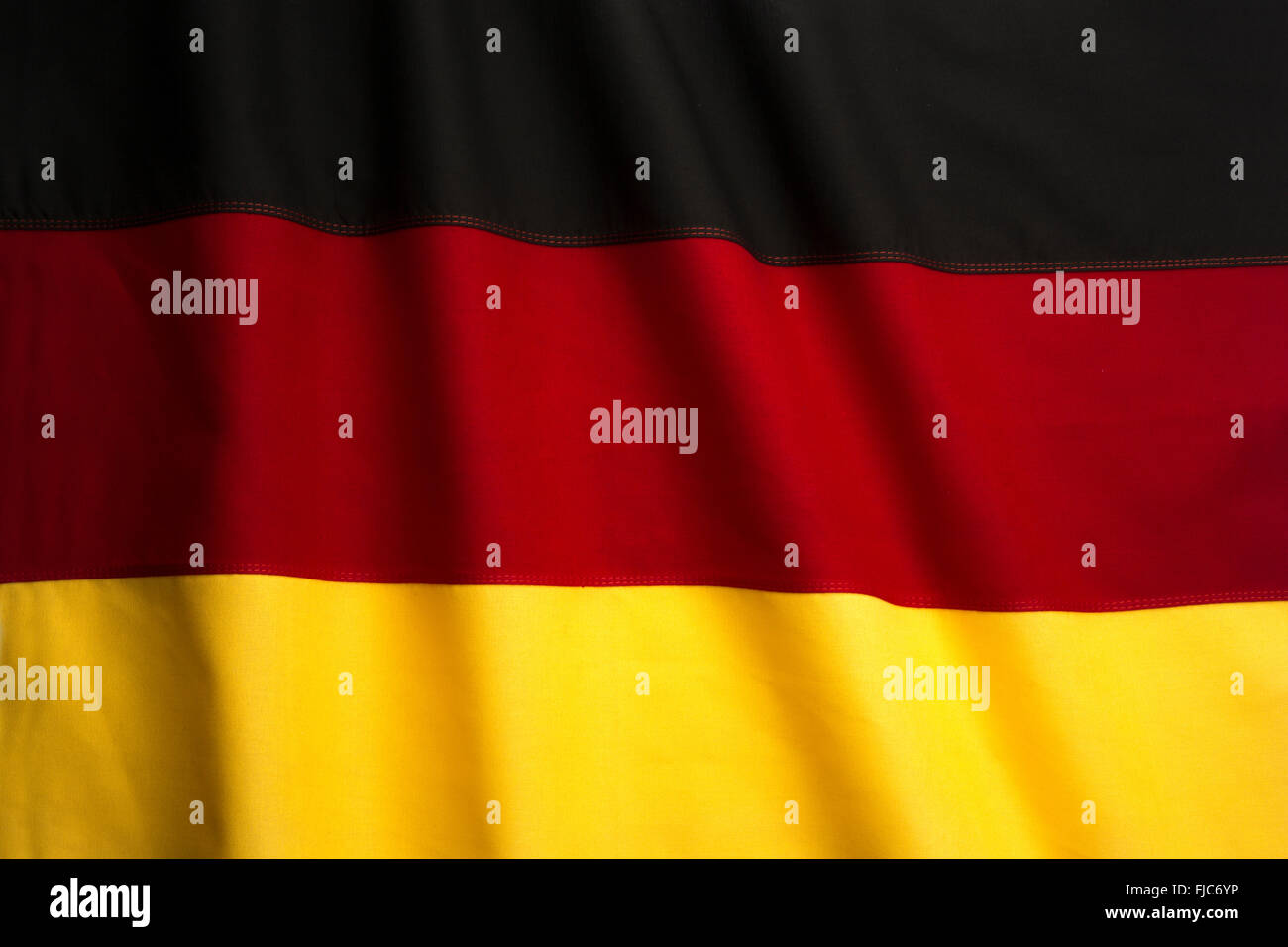 GERMAN FLAG MADE OF STITCHED COTTON BUNTING Stock Photo - Alamy