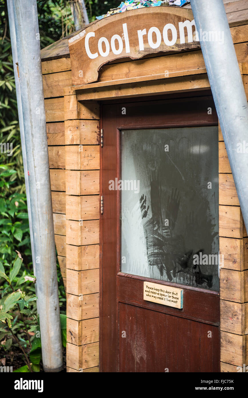 The Cool Room within the rainforest biome at the Eden Project Stock ...