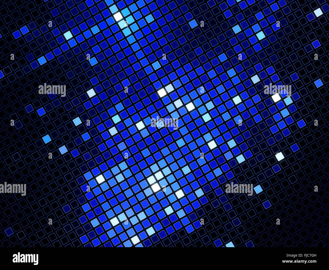 Blue glowing grid, computer generated abstract background Stock Photo ...