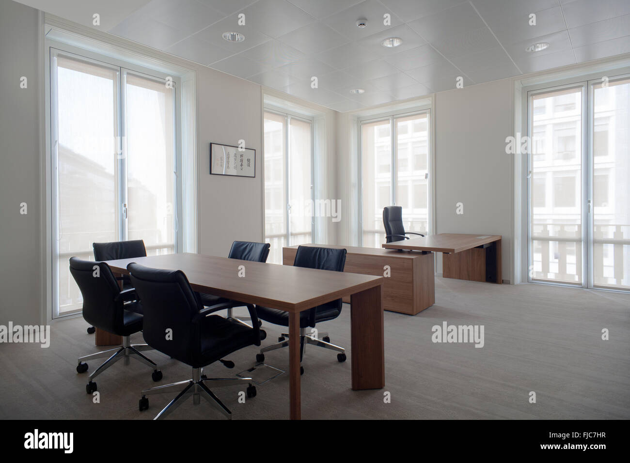 Empty executive office interior Stock Photo - Alamy