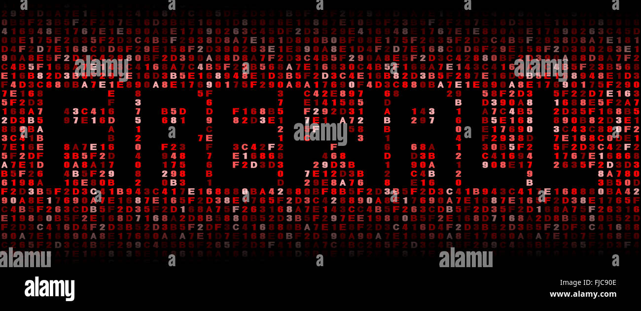 Firewall text on hex code illustration Stock Photo - Alamy