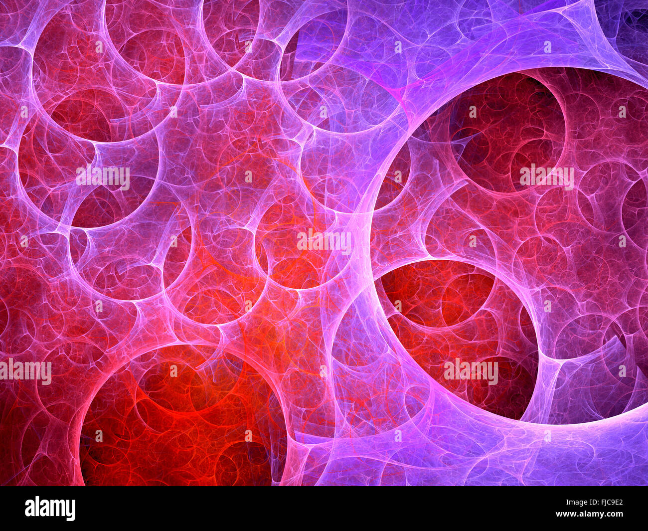Multiverse bubbles fractal, computer generated abstract background ...