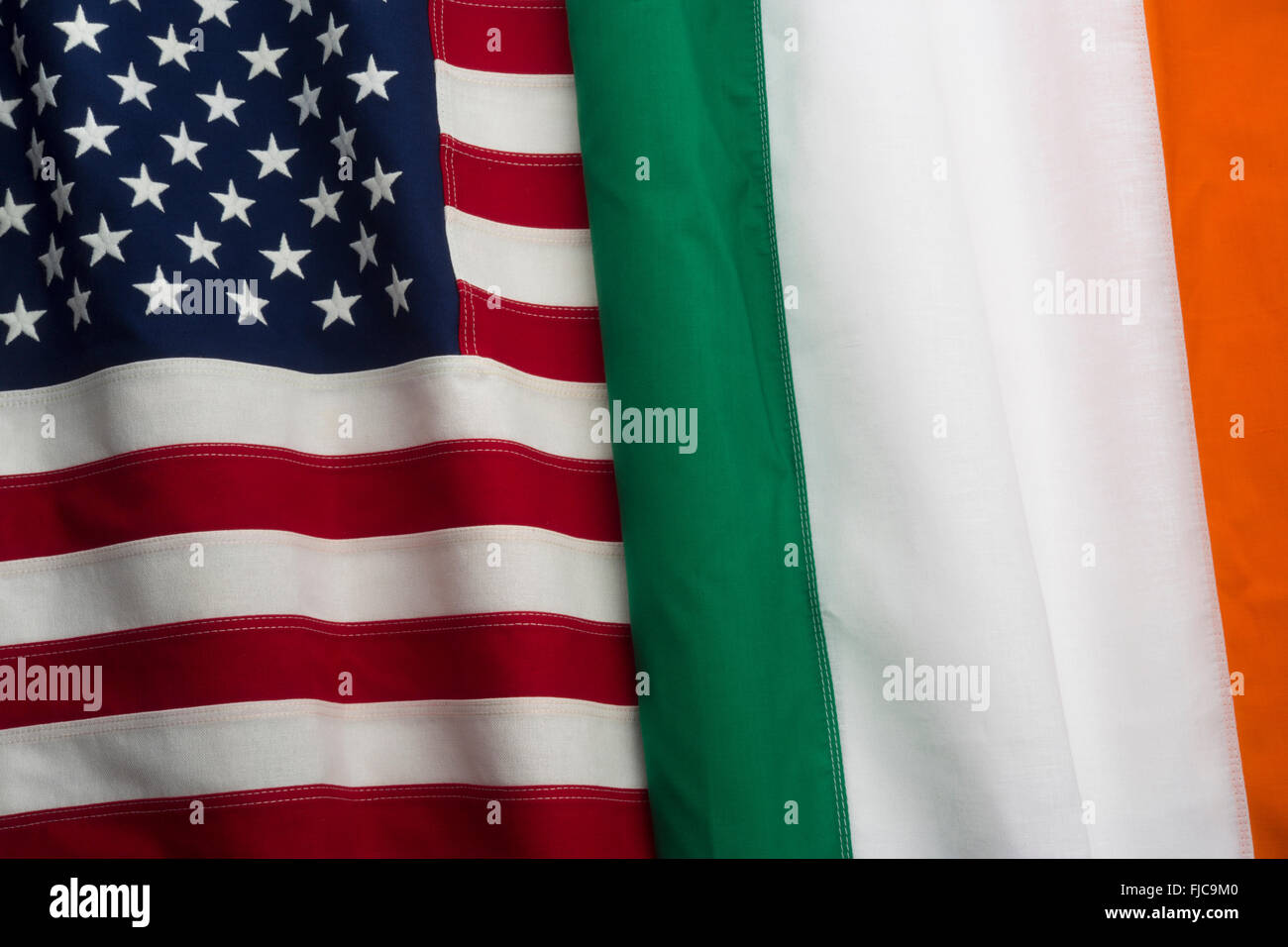 Irish and american flags hi-res stock photography and images - Alamy