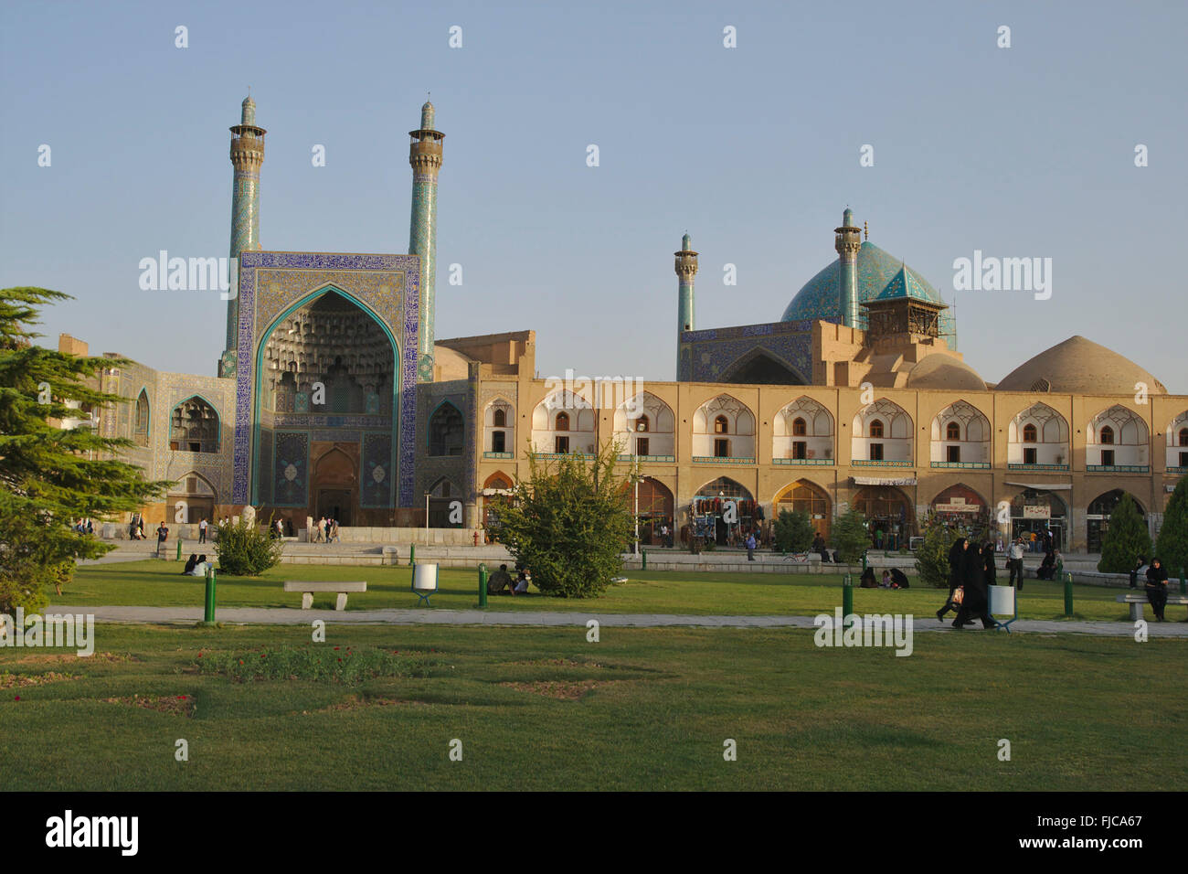 Imam Mosque (Shah Mosque) on Imam Square in Isfahan, Iran Stock Photo ...