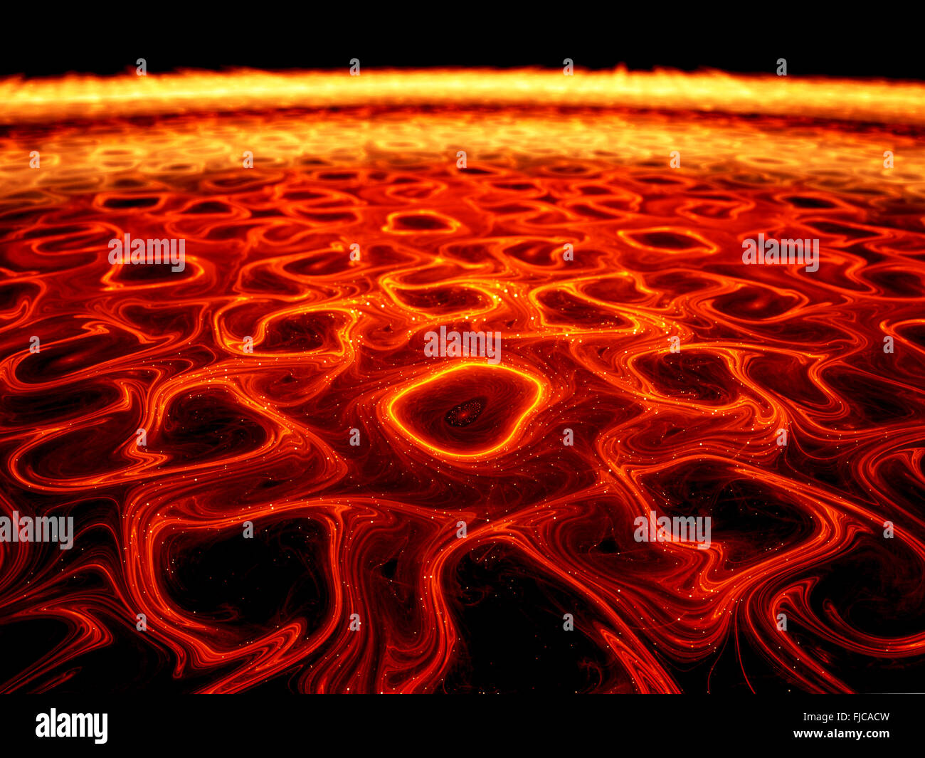 Hot lava stones in hell, computer generated abstract background Stock ...
