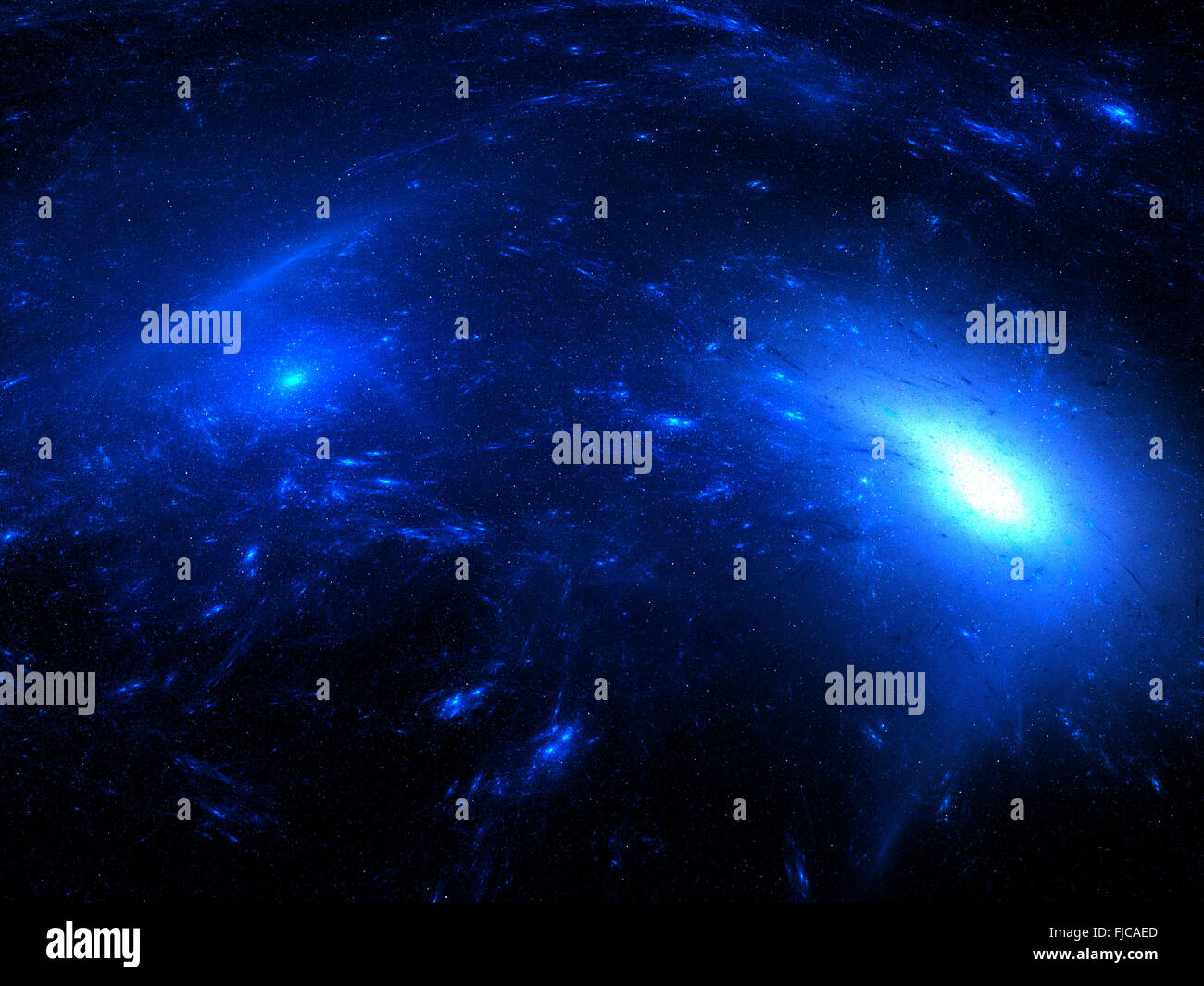 Clusters in deep space, computer generated abstract background Stock ...