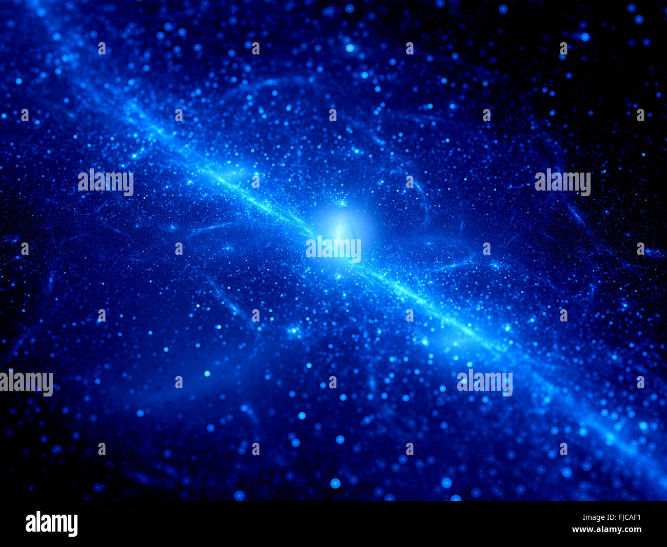 Magic starfield in space, computer generated abstract background Stock ...