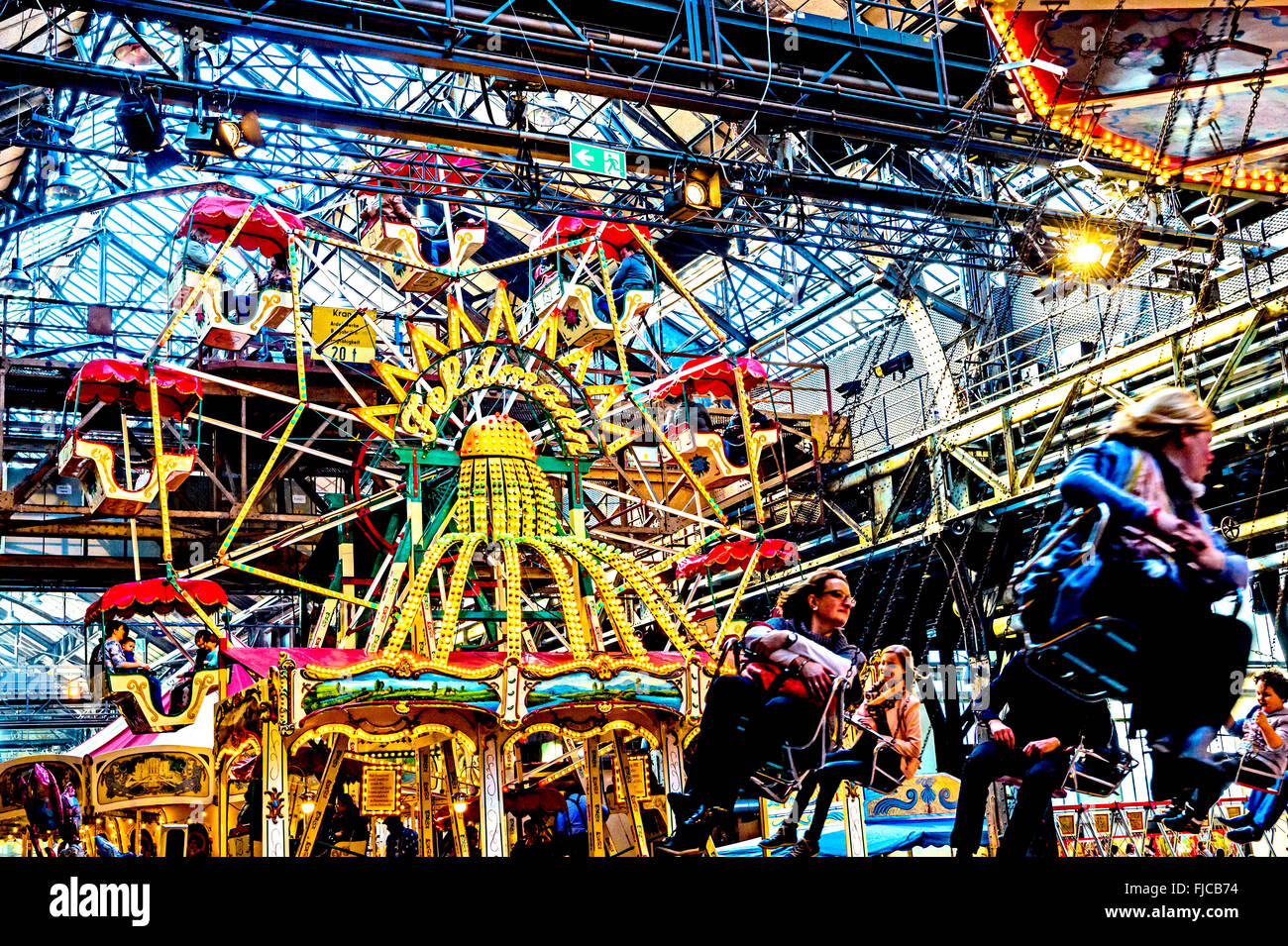 Merry go round roundabout carousel children hi-res stock photography ...