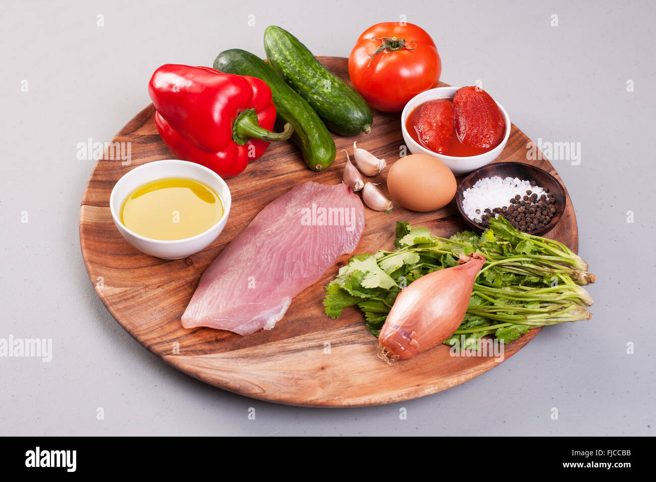 Set healthy products fish hi-res stock photography and images - Alamy