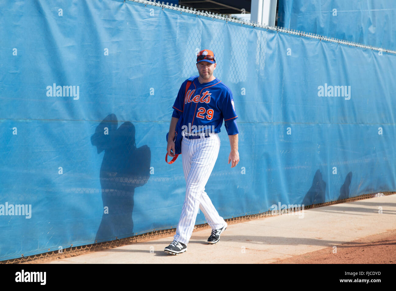 New York Mets baseball player eric campbell training at Tradition Field ...