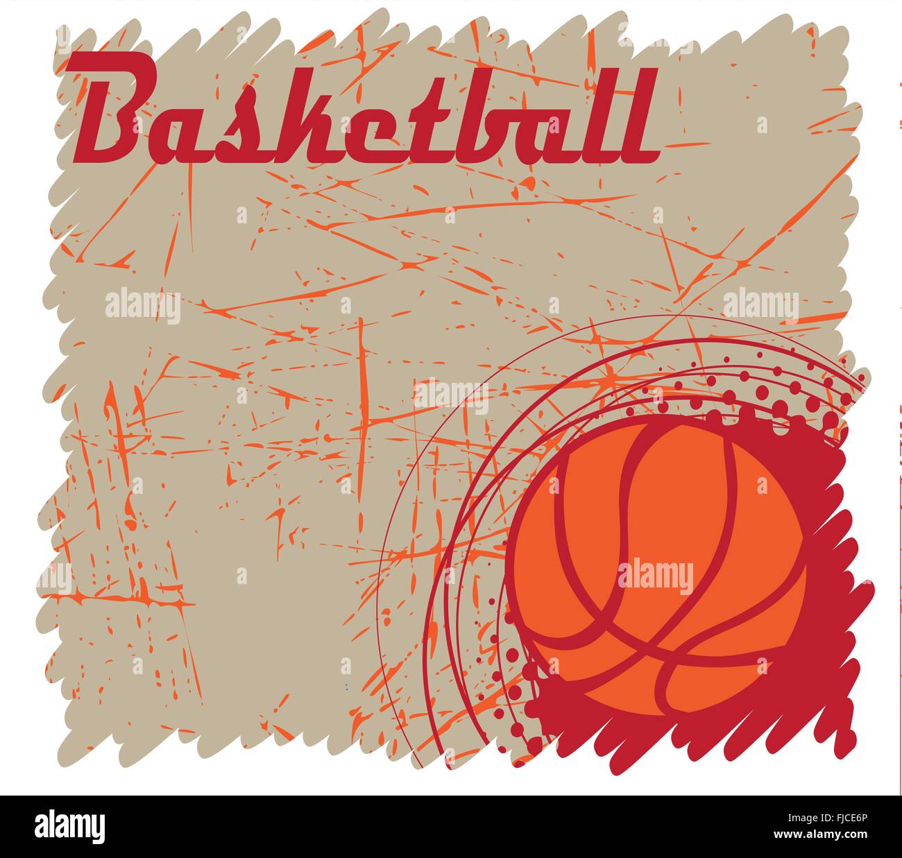 Illustration basketball court banner Cut Out Stock Images & Pictures ...