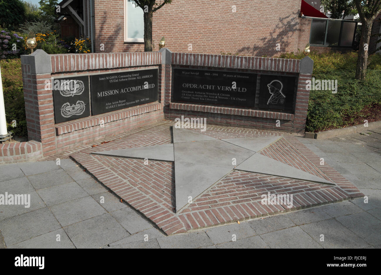 The General Gavin Memorial in Groesbeek, Gelderland, Netherlands Stock ...