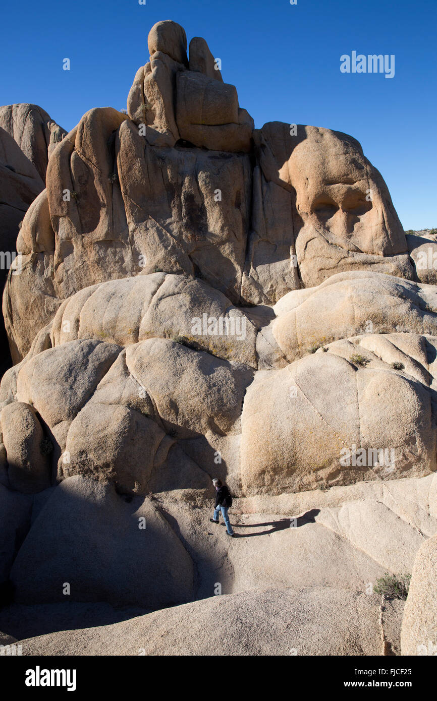Jumbo rocks joshua tree national park california hi-res stock ...
