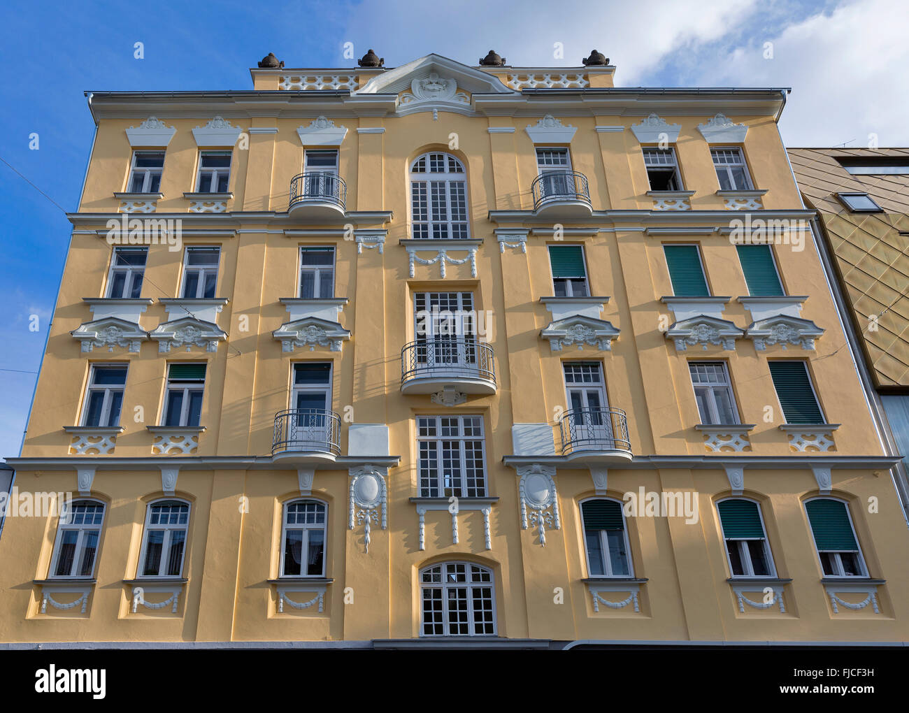 Architecture of the downtown in Graz, Austria. Graz is the capital of ...