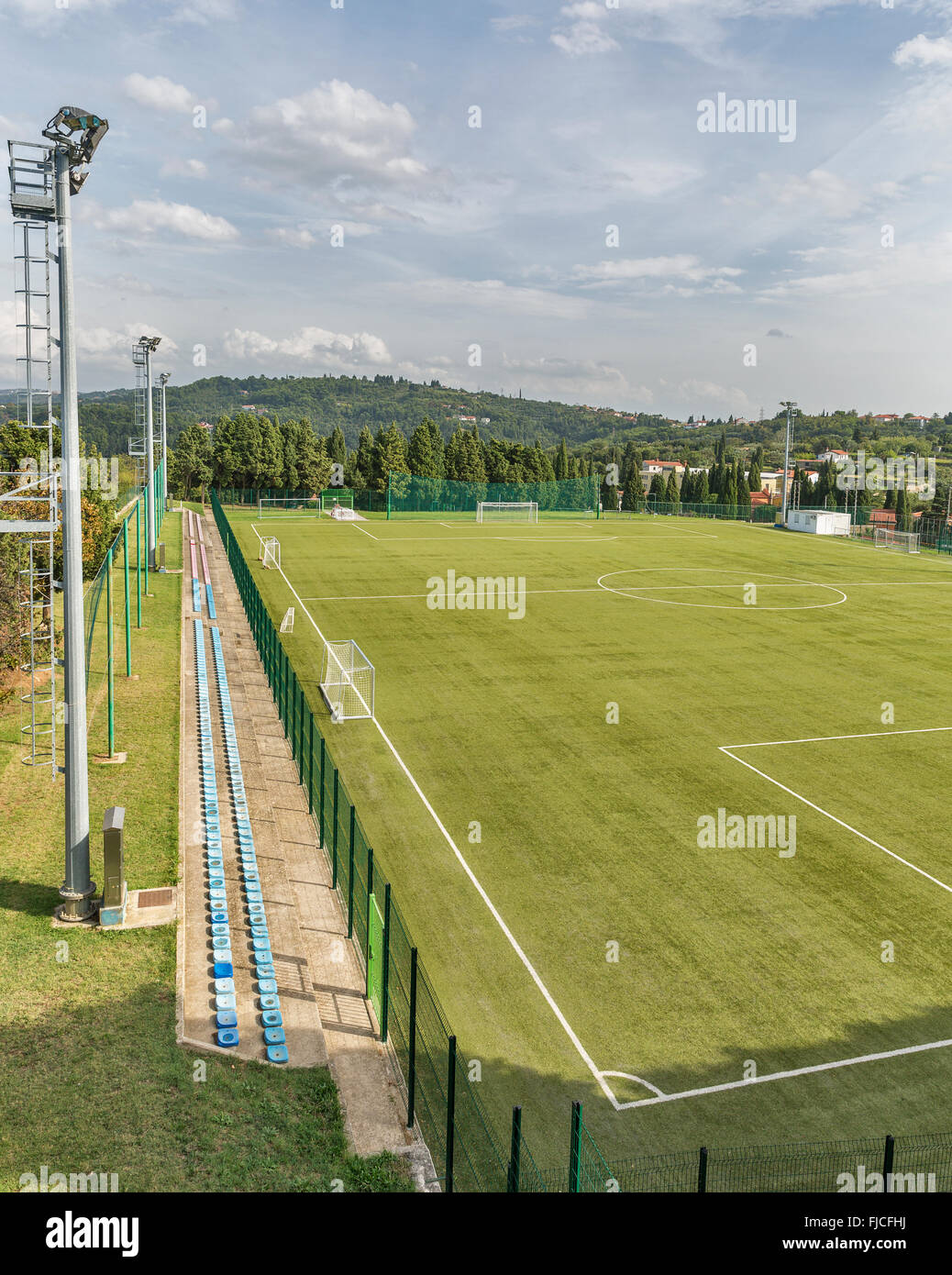 Empty football goal stadium hi-res stock photography and images - Alamy