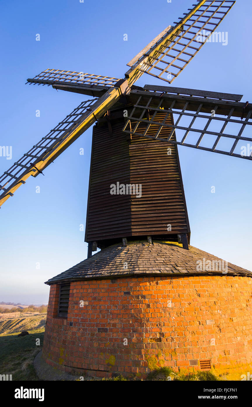 Brill windmill on a clear winters morning, Brill Hill, Buckinghamshire ...