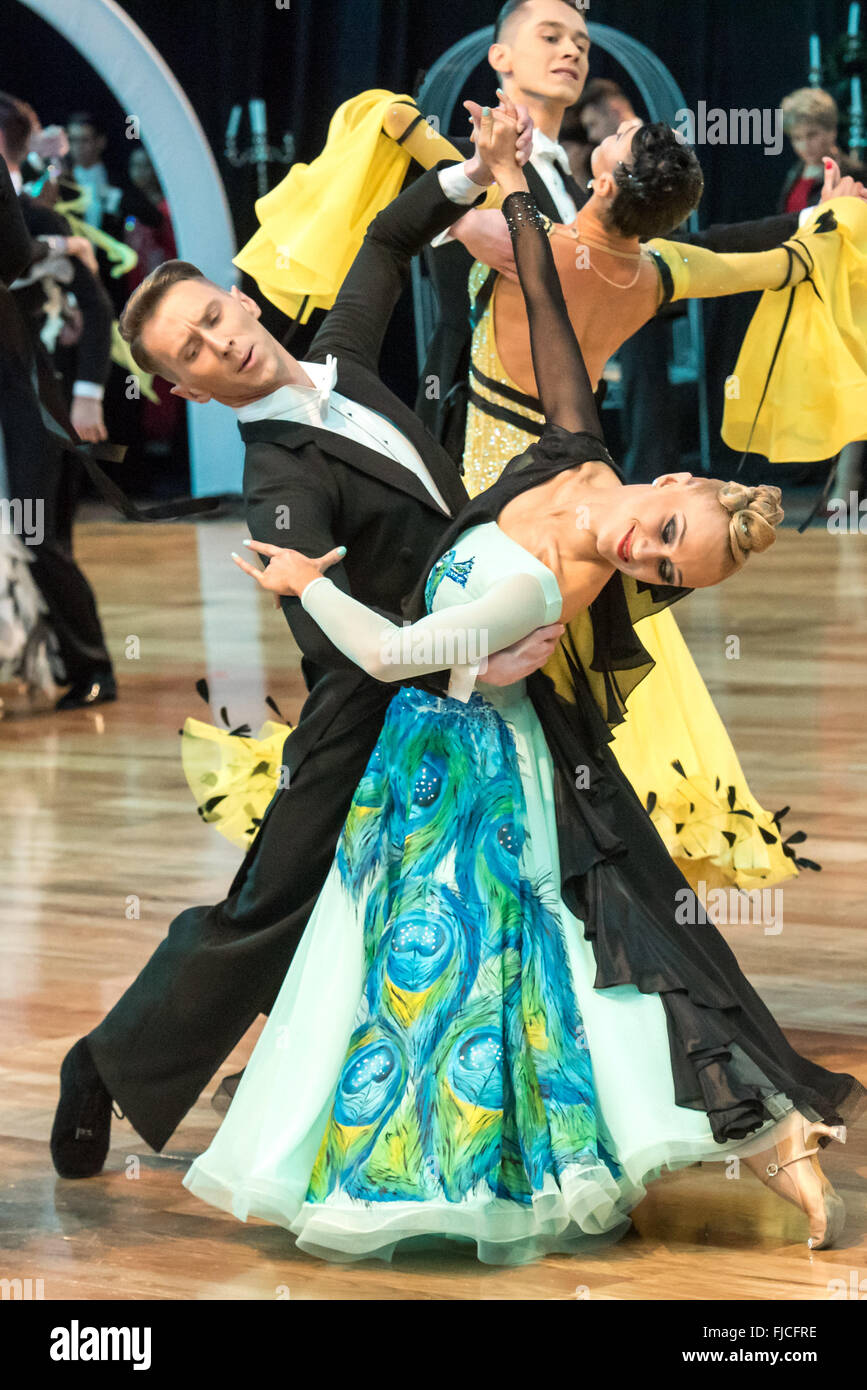 dancers dancing standard dance like slow waltz or tango Stock Photo - Alamy