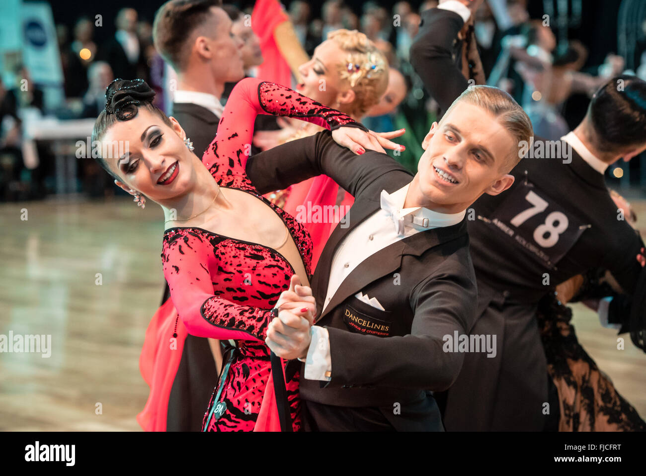 dancers dancing standard dance like slow waltz or tango Stock Photo - Alamy