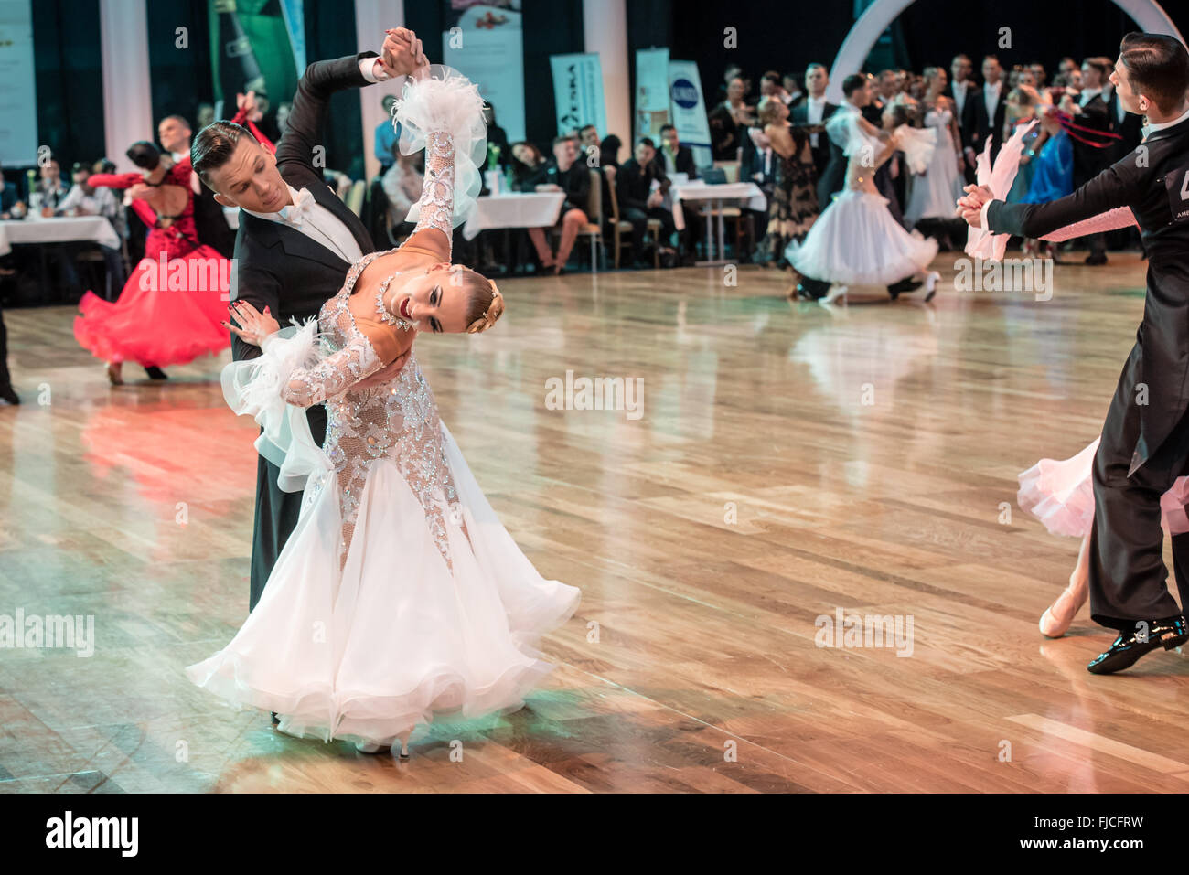dancers dancing standard dance like slow waltz or tango Stock Photo - Alamy