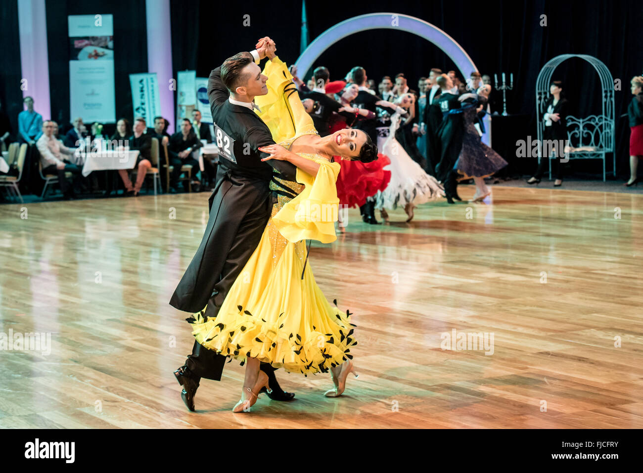 dancers dancing standard dance like slow waltz or tango Stock Photo - Alamy