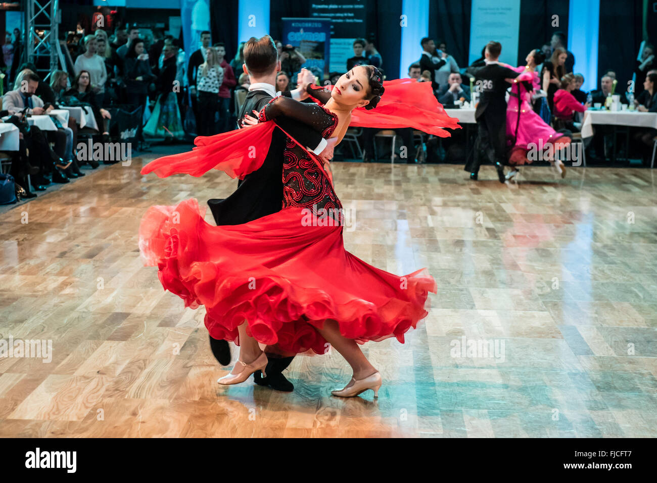 dancers dancing standard dance like slow waltz or tango Stock Photo - Alamy