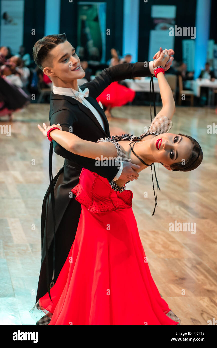 dancers dancing standard dance like slow waltz or tango Stock Photo - Alamy