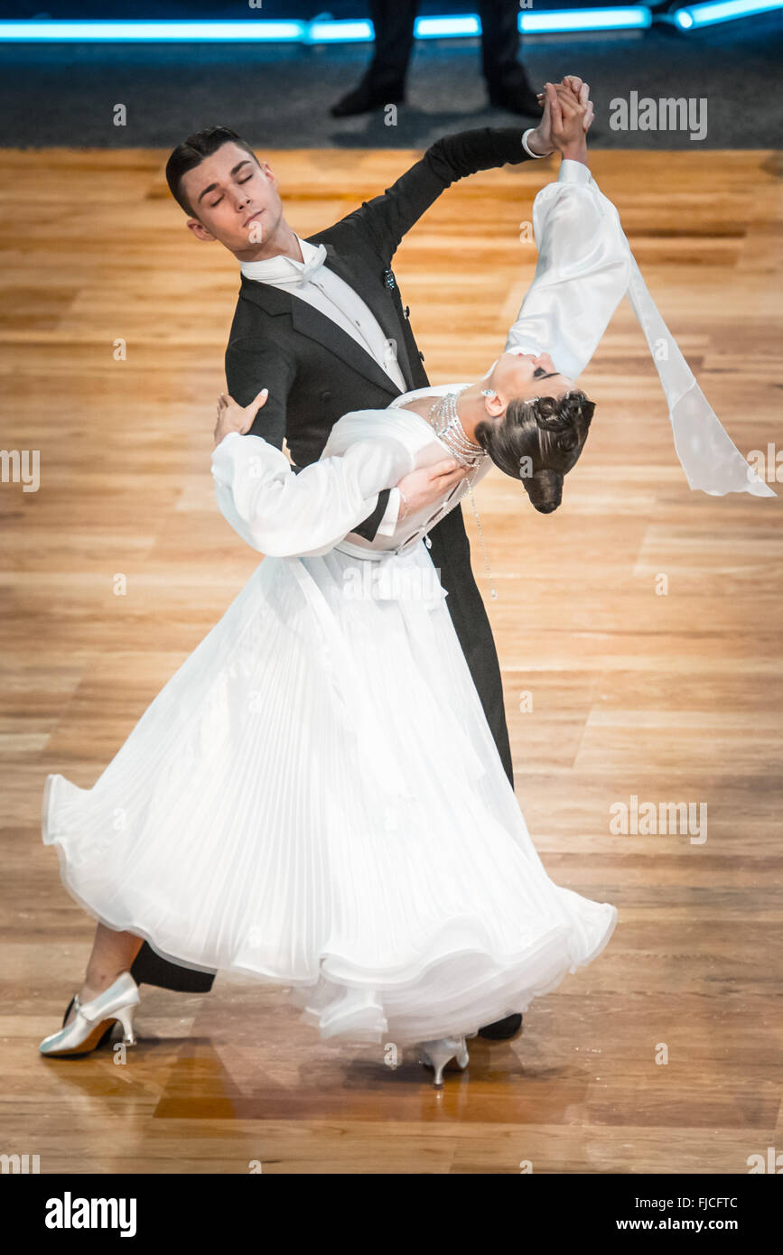 dancers dancing standard dance like slow waltz or tango Stock Photo - Alamy