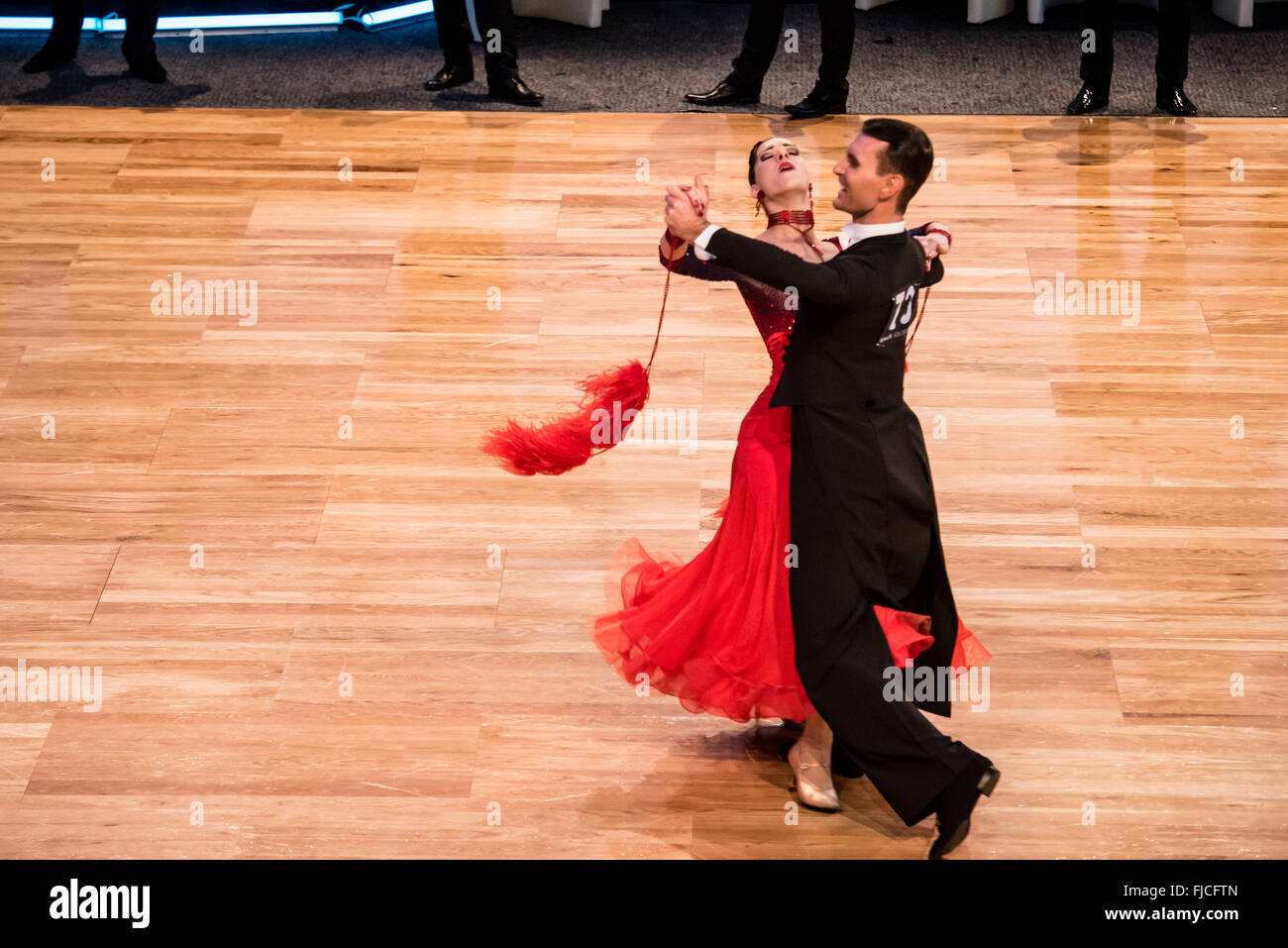 dancers dancing standard dance like slow waltz or tango Stock Photo - Alamy