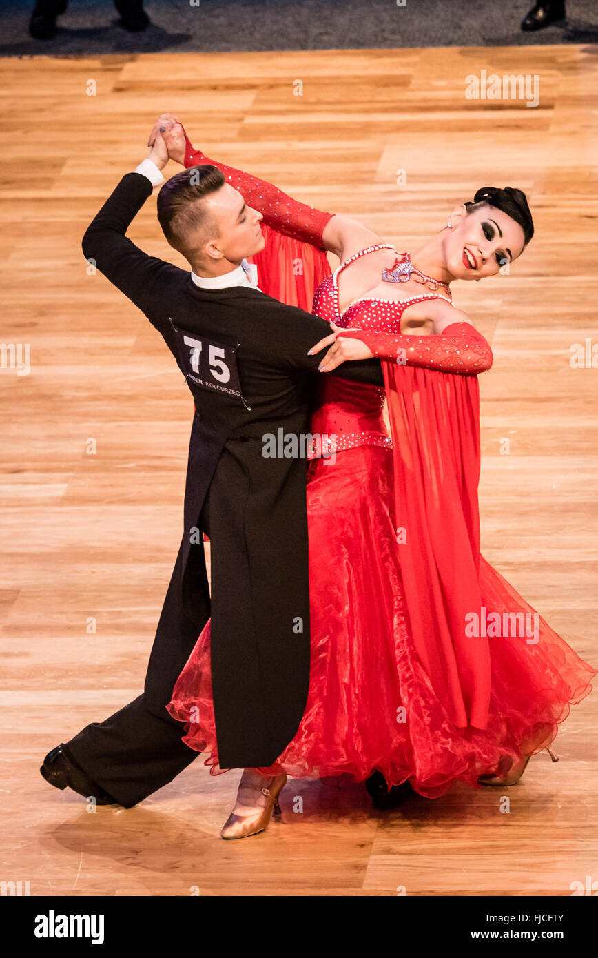dancers dancing standard dance like slow waltz or tango Stock Photo - Alamy