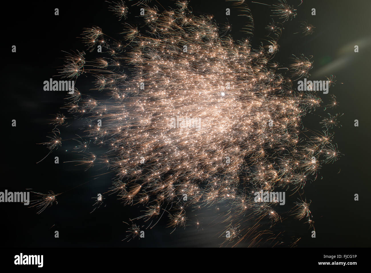 Fireworks exploding at night Stock Photo - Alamy