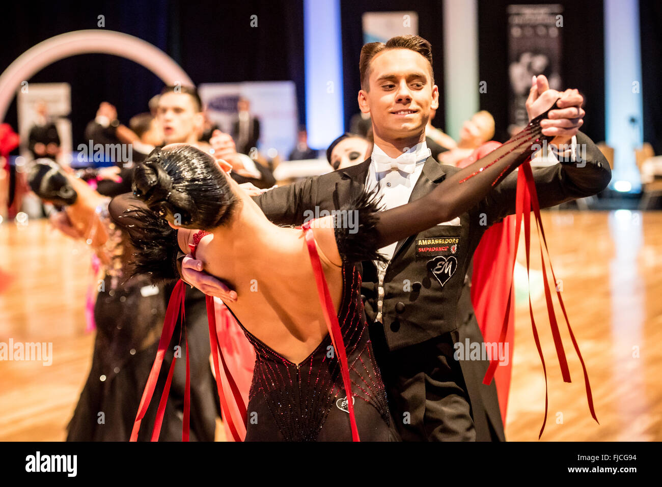 dancers dancing standard dance like slow waltz or tango Stock Photo - Alamy