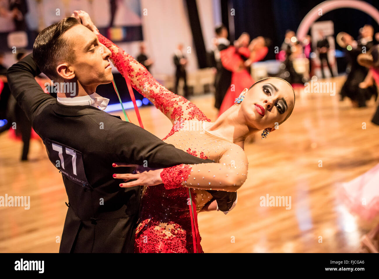 dancers dancing standard dance like slow waltz or tango Stock Photo - Alamy