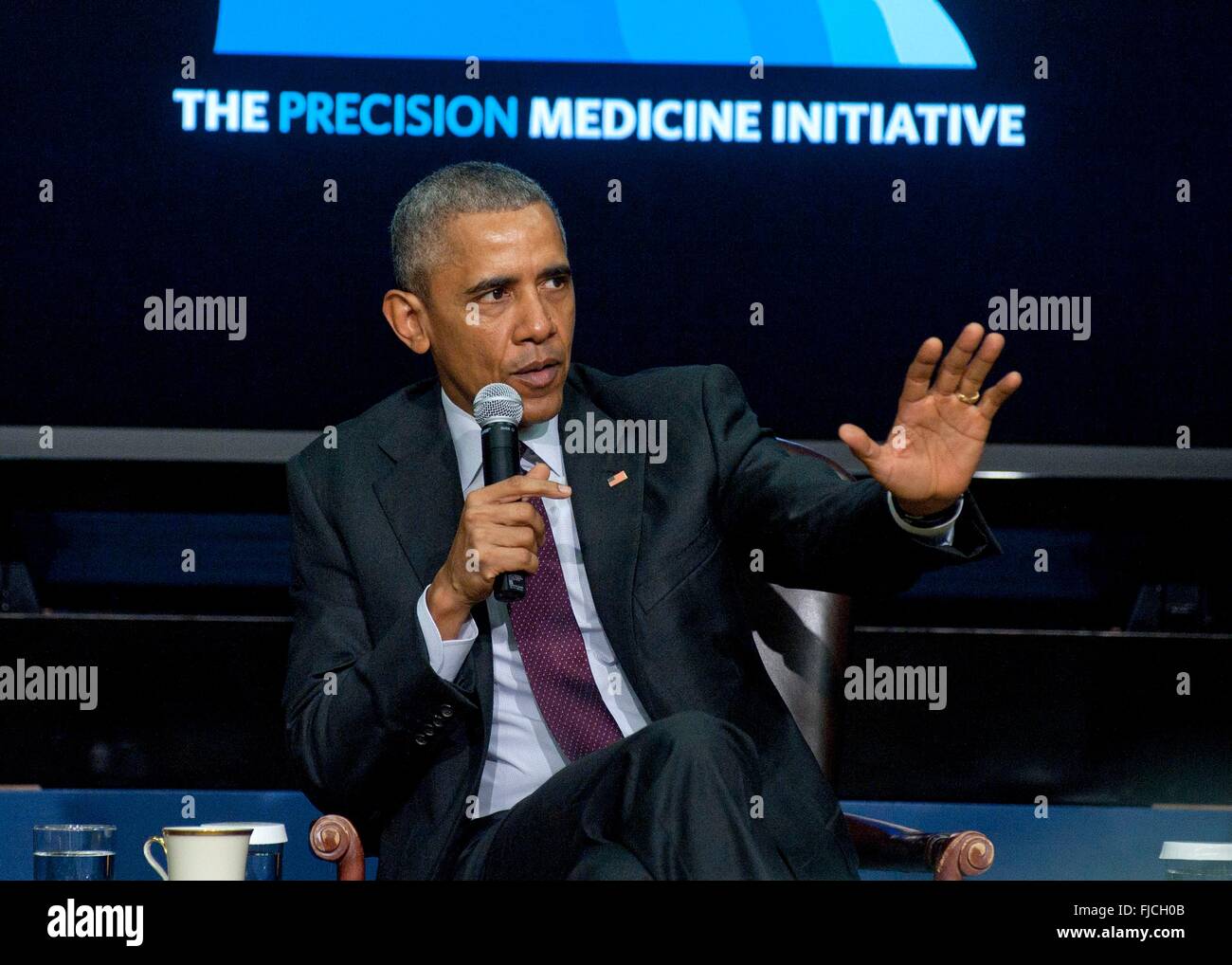 U.S. President Barack Obama speaks during a panel discussion for the ...