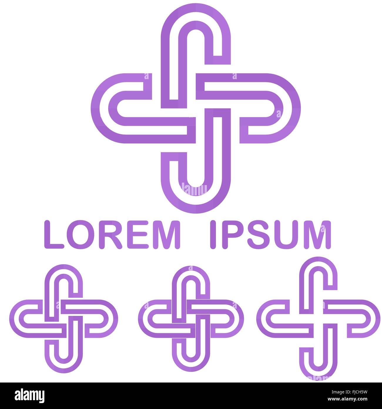 Purple cycle logo design template set Stock Vector Image & Art - Alamy