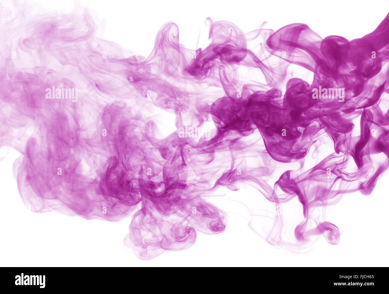 purple steam on the white background Stock Photo - Alamy