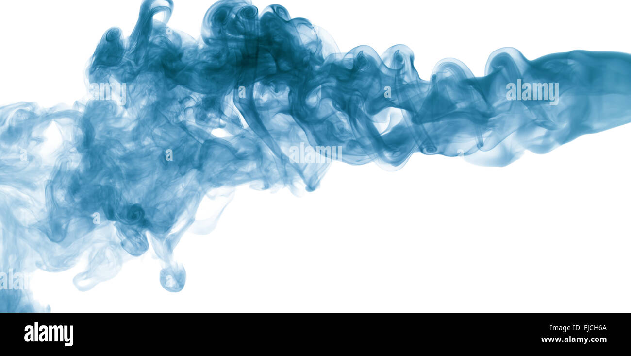 blue steam on the white background Stock Photo - Alamy