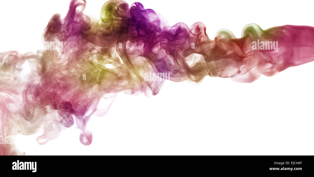 purple steam on the white background Stock Photo - Alamy