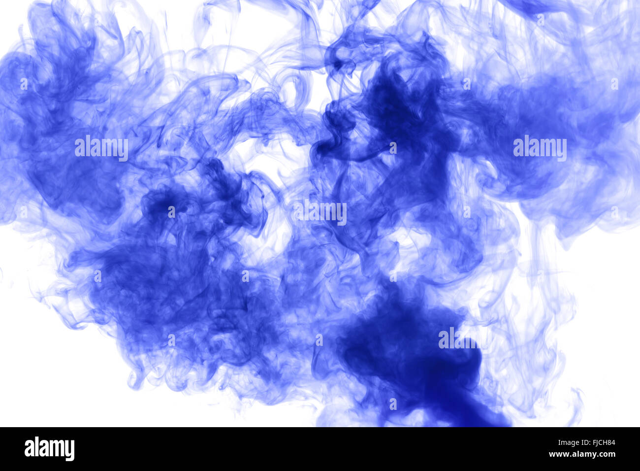 blue steam on the white background Stock Photo - Alamy