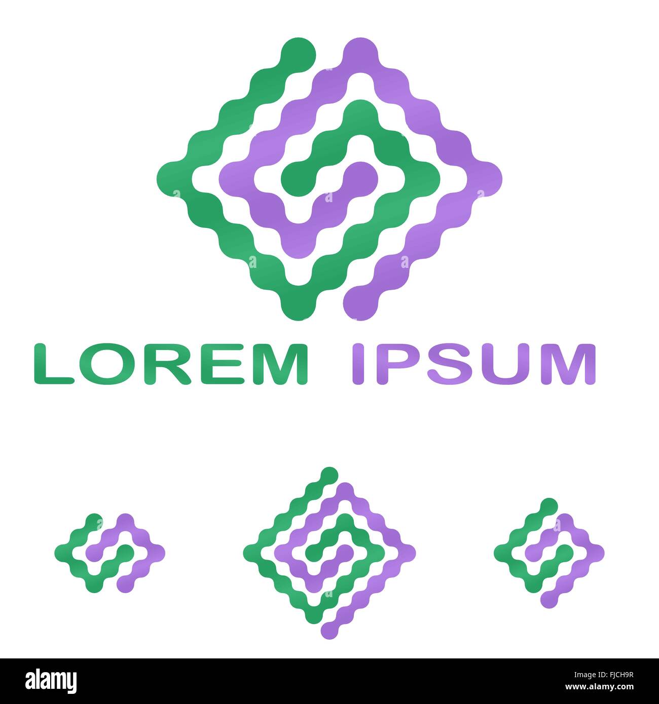 Green purple science company symbol set Stock Vector Image & Art - Alamy