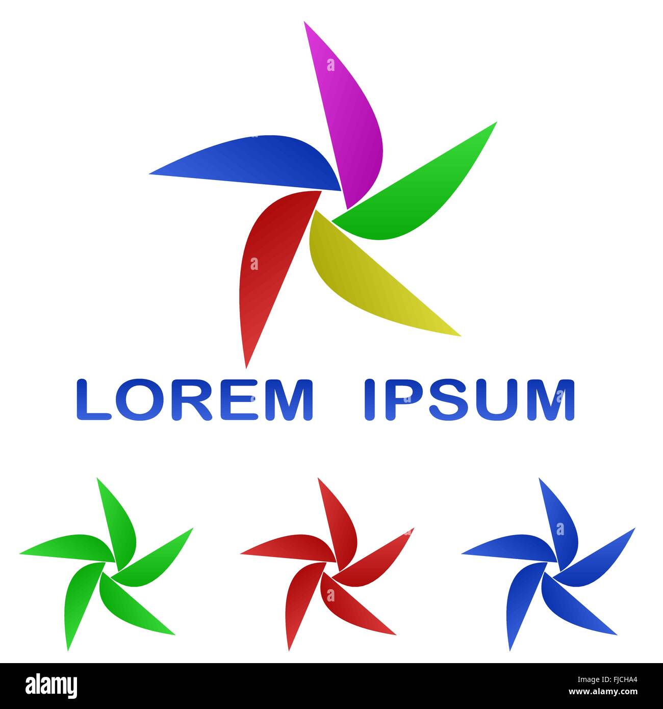 Curved abstract business symbol design set Stock Vector Image & Art - Alamy