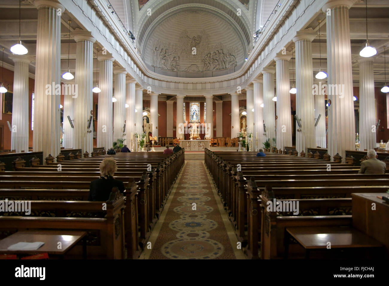 Central aisle of St. Mary's Pro-Cathedral, Dublin Stock Photo - Alamy