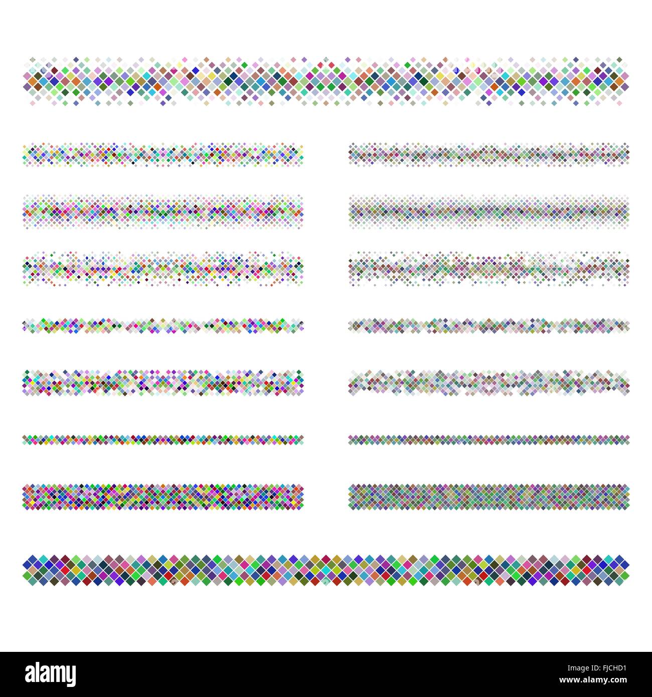 Design elements - pixel text divider line set Stock Vector Image & Art ...
