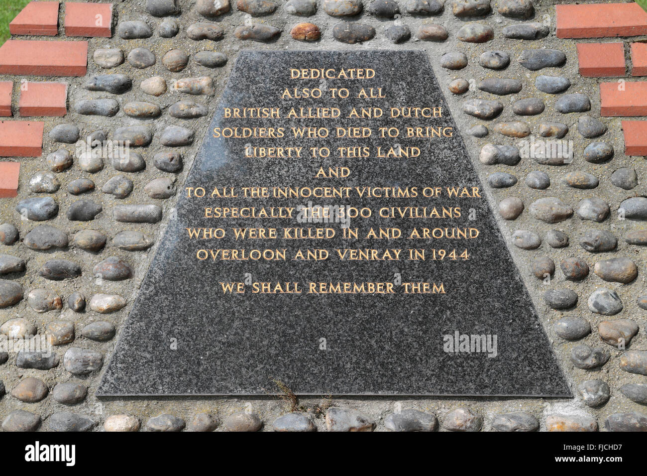 The pyramid shaped 1st Battalion Royal Norfolk Regiment Memorial ...